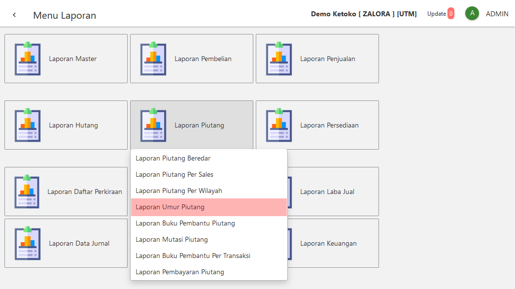 Laporan Umur Piutang